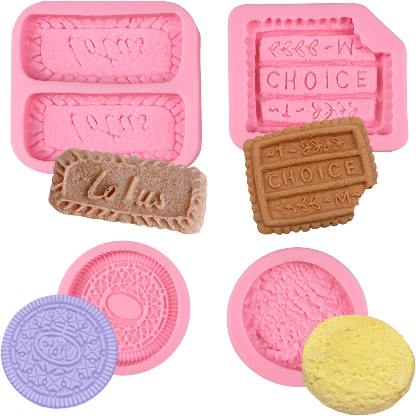 Amazon.com: Liobelon Mini Toast Mold, Tiny Toast Bread Silicone Mold ...