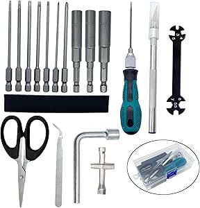 Amazon.com: RC Car Tool Kit, RC Screwdriver Set (Hex, Flat, Phillips ...