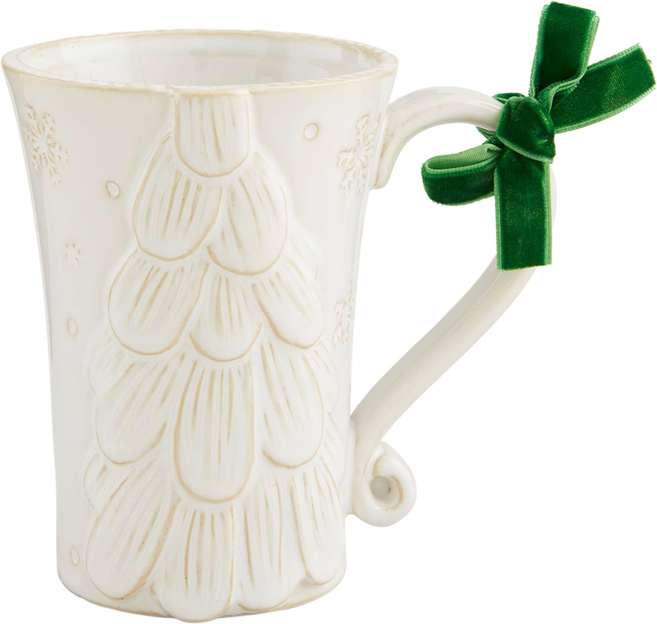 Amazon.com: Mud Pie White Christmas Mug, Tree, 12 oz : Home & Kitchen