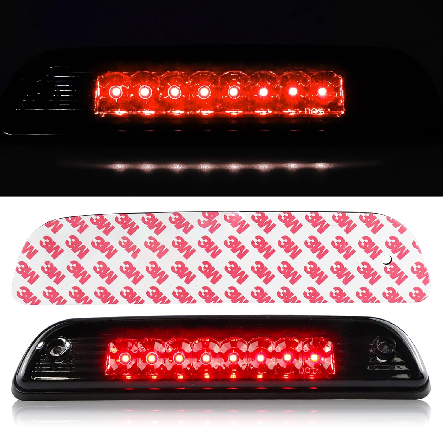 Tercera luz de freno compatible con Tacoma 1995-2015 Camión Full LED ...