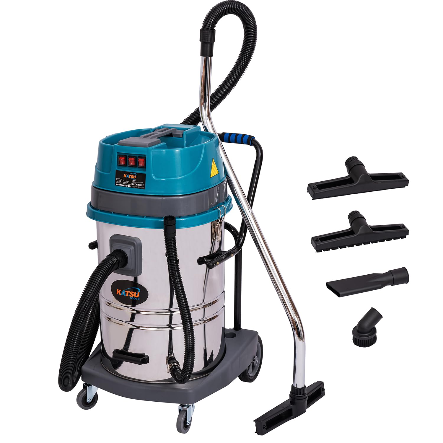 KATSU Tools Industrial Wet and Dry Vacuum Cleaner 80 Litre 3600W ...