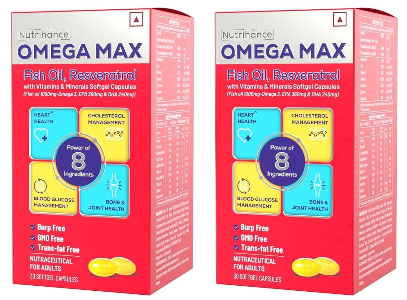 Buy JUBILANT Nutrihance Omega Max Fish Oil Capsule For Men And Women ...