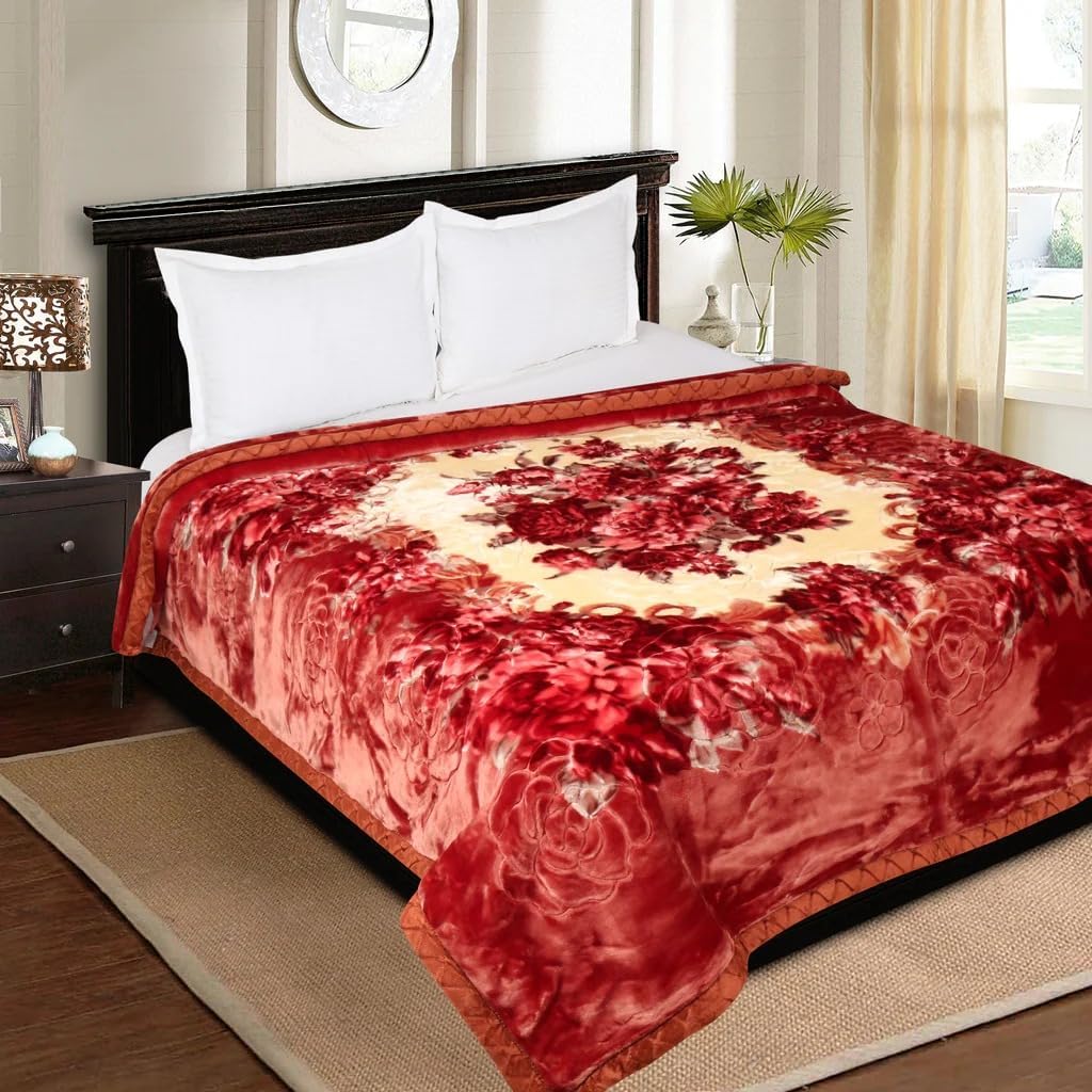 Buy Signature Extra Soft Single Bed Double Layered Blanket (Fuchsia ...
