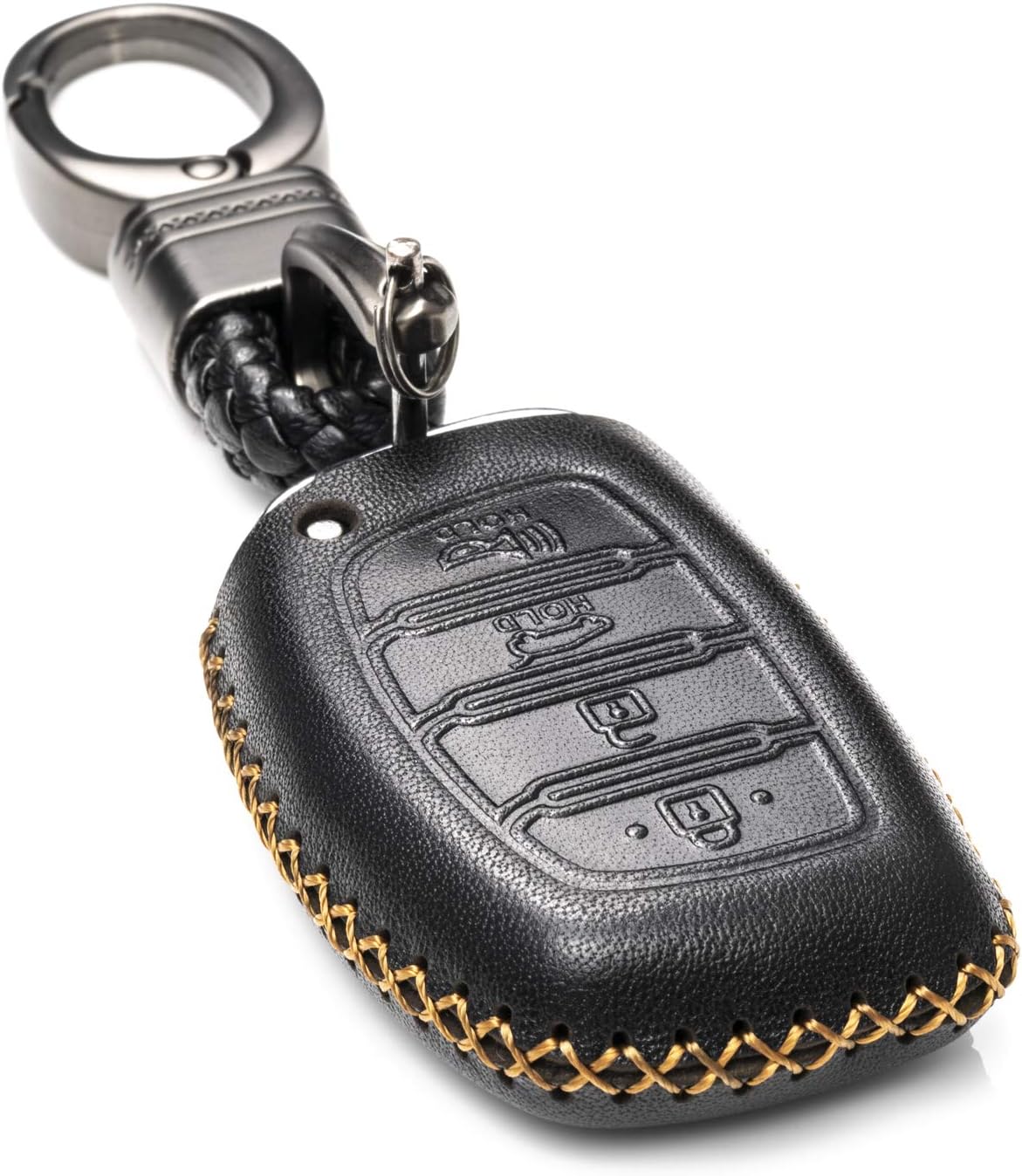 Amazon.com: Vitodeco Leather Keyless Entry Remote Control Smart Key ...