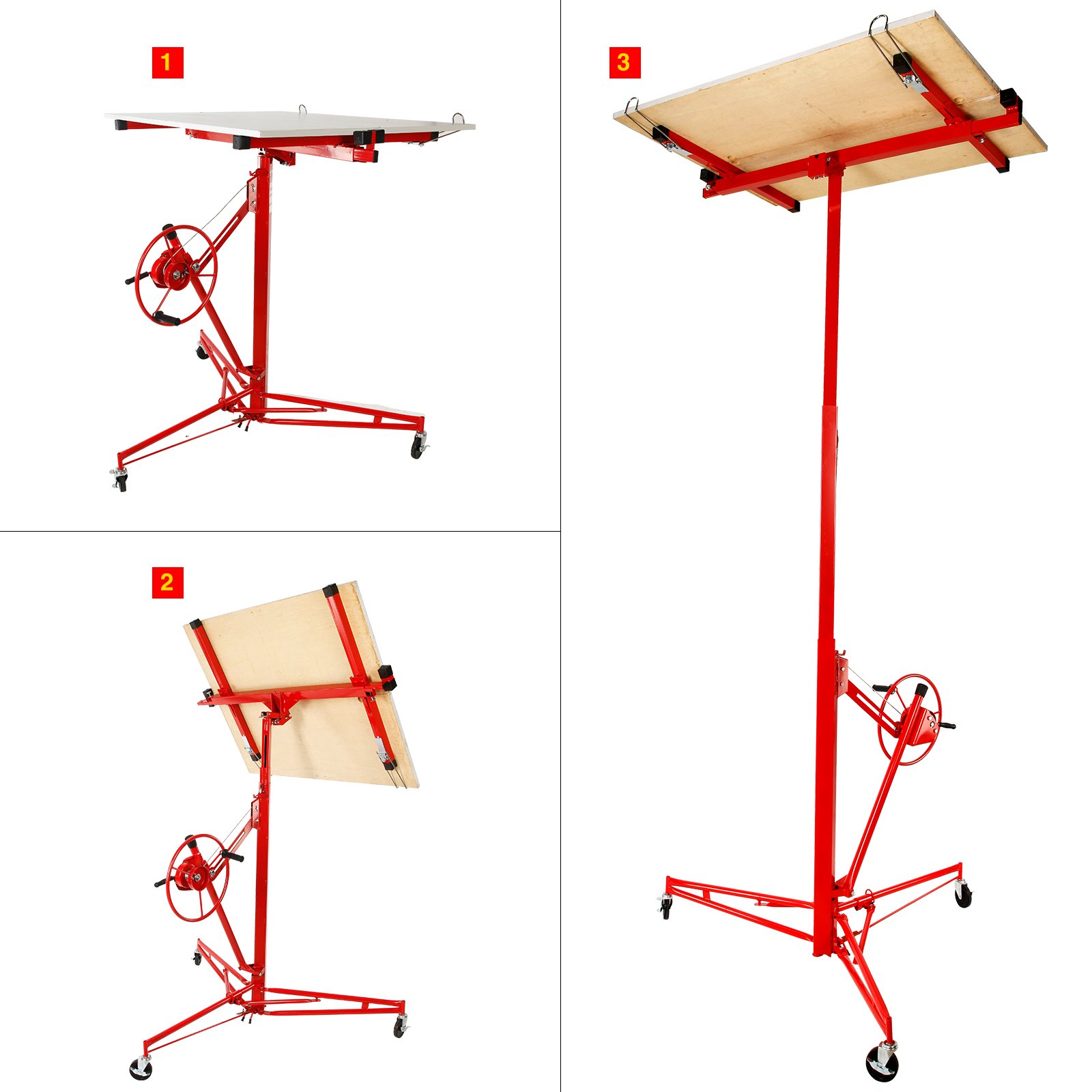 Superworth 11FT Heavy Duty Drywall Lift Lifter Plaster Board Panel ...