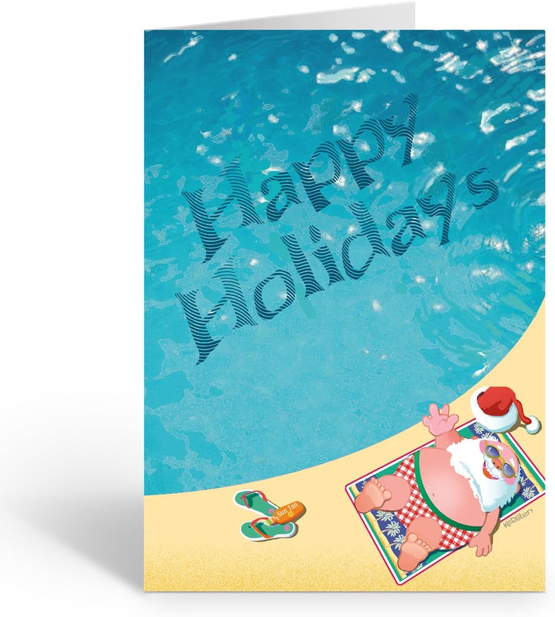 Amazon.com : Stonehouse Collection | Pool Christmas Holiday Card ...