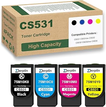 Amazon.com: Derplin 75M10K0 75M10C0 75M10M0 75M10Y0 Toner Cartridge Use ...