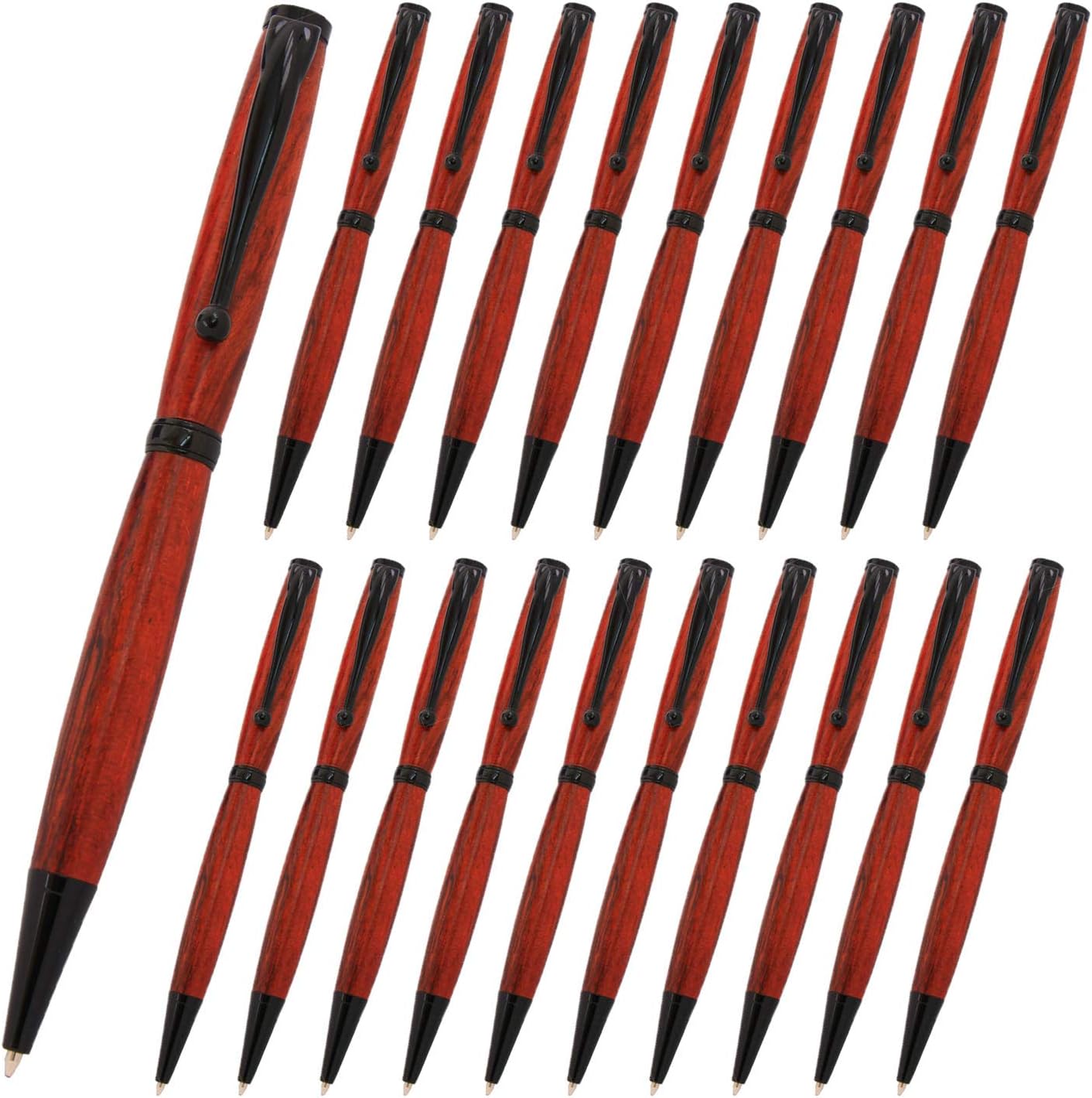 Legacy Woodturning, Fancy Click Pen Kit - Black Chrome, 10 Pack ...