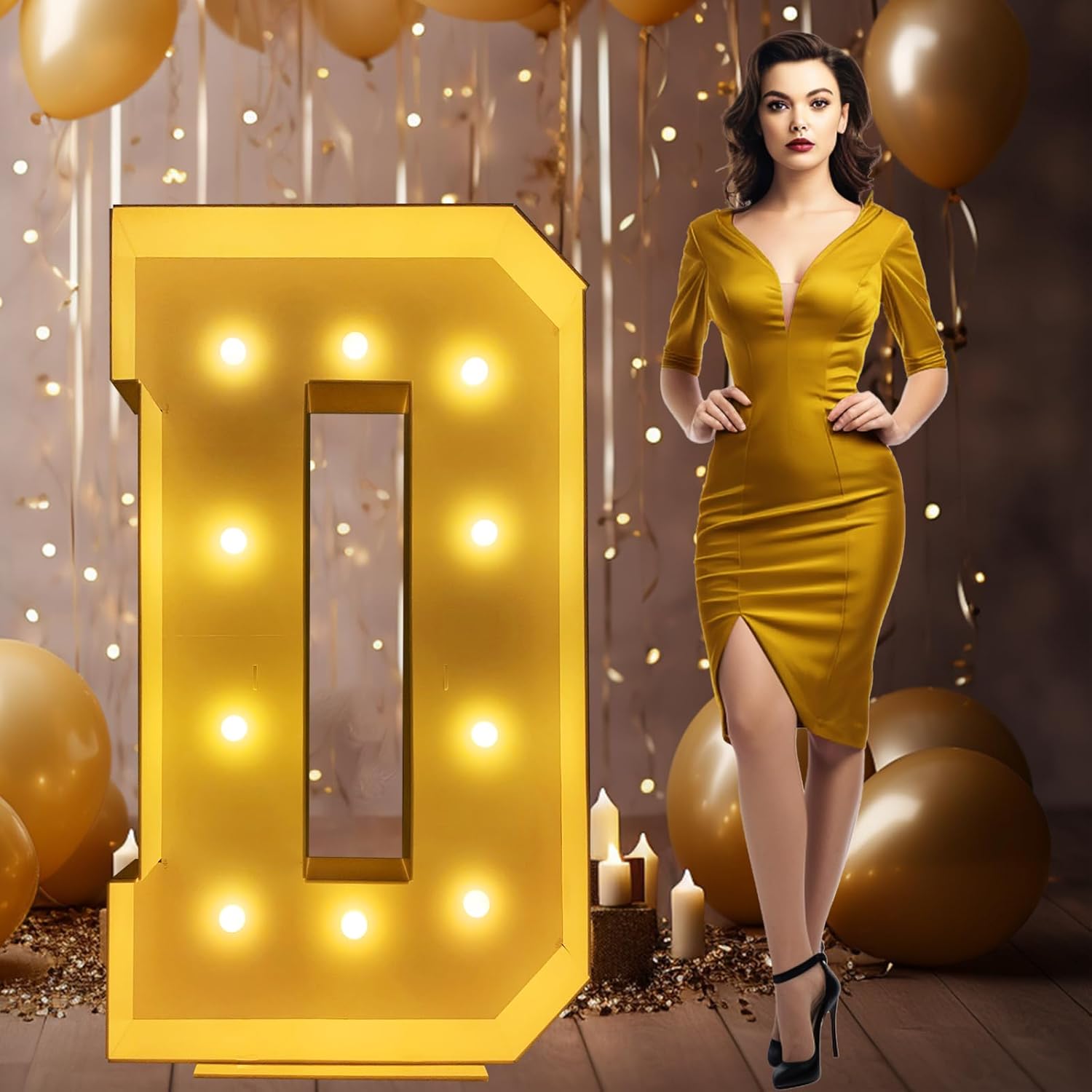 Oversize Marquee Letters Lights Signs - 3FT Light Up Letters with Light ...