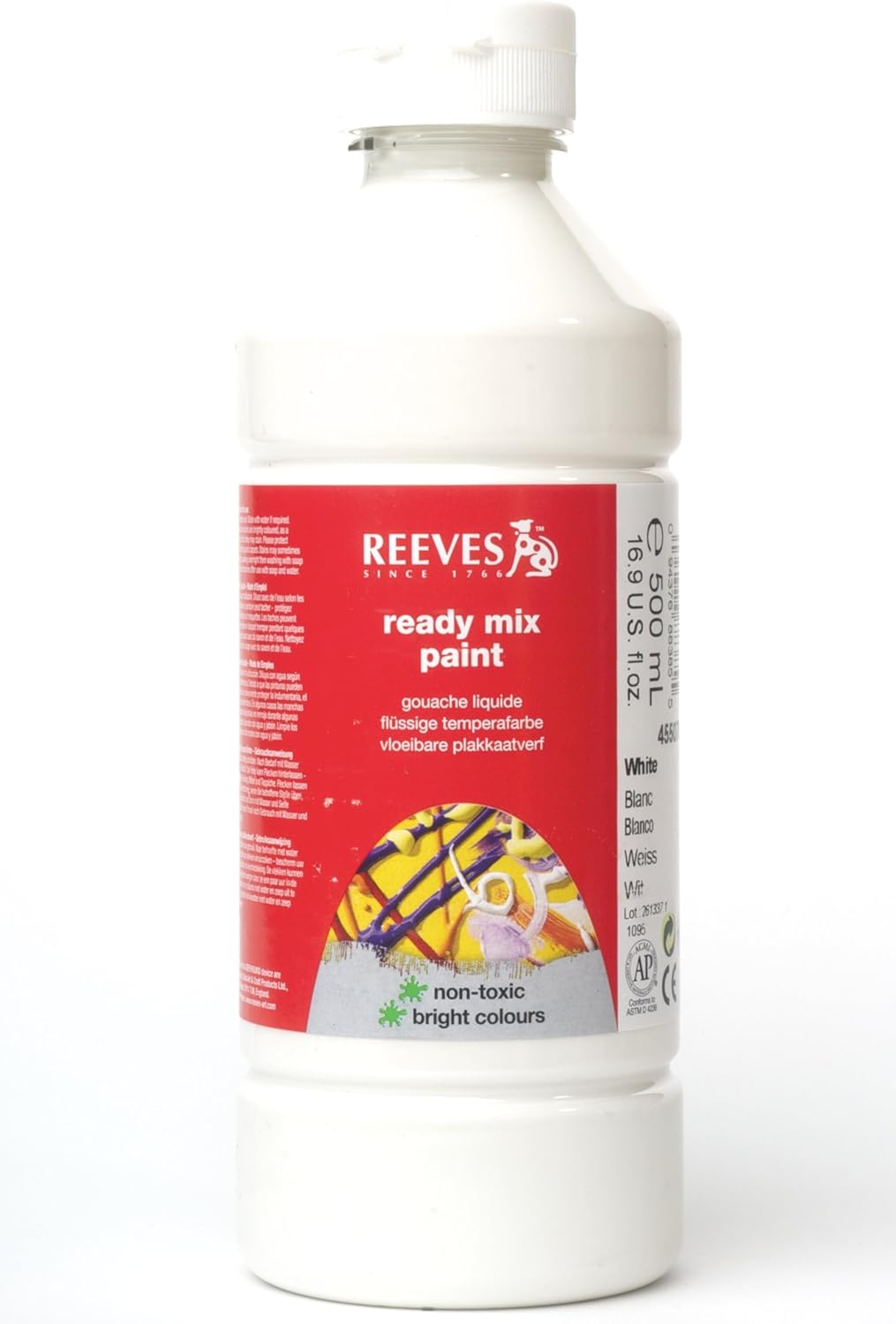 Reeves Ready Mix Paint Colour 500ml White : Amazon.ca: Home