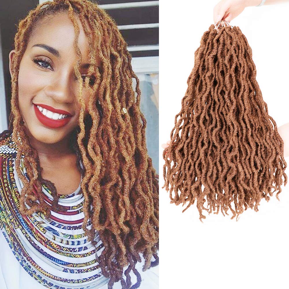 Buy 6Pcs/Lot Nu Locs Crochet Hair 18 Inch Curly Wavy Goddess Locs Twist ...
