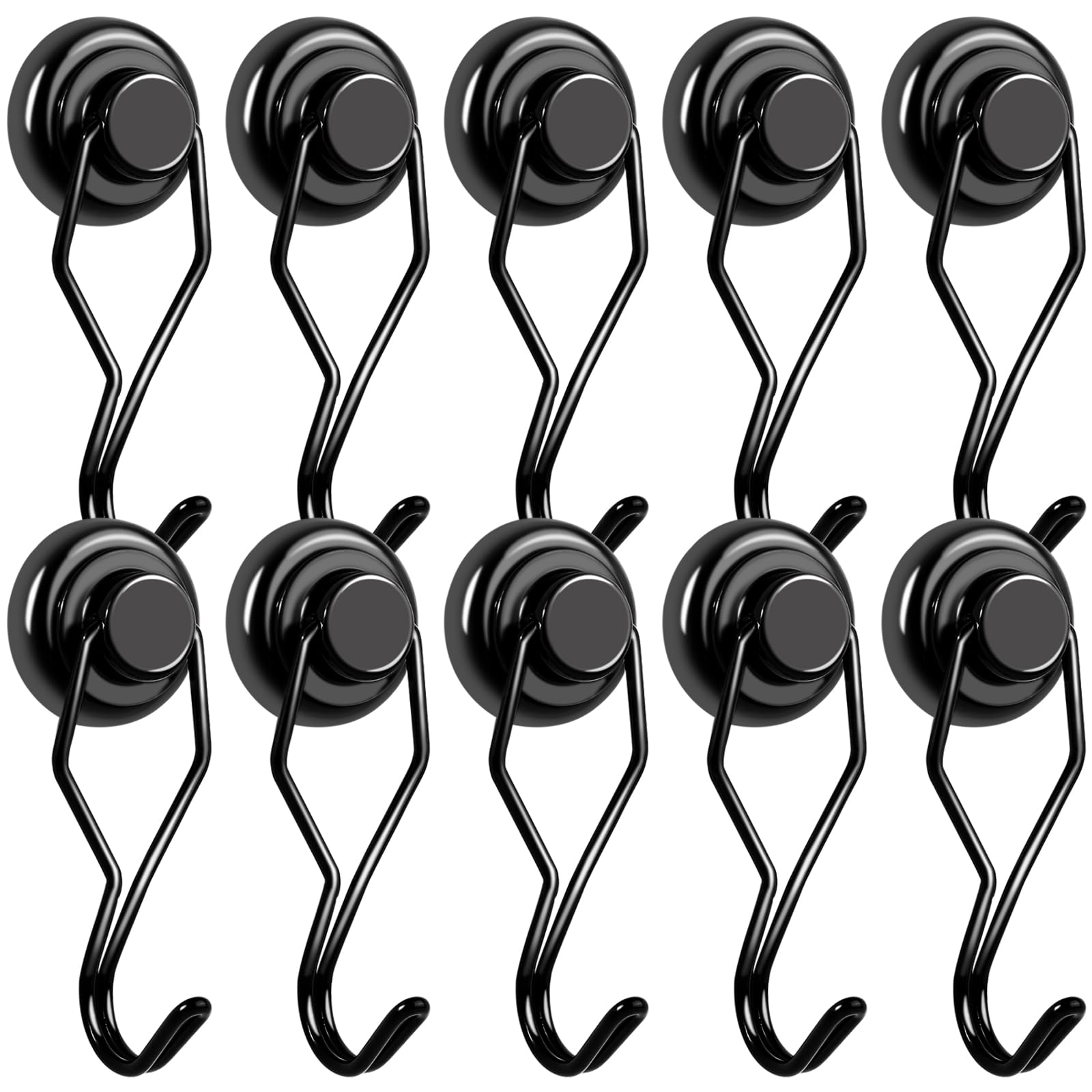 Amazon.com: E BAVITE Black Swivel Swing Magnetic Hook 80LB Refrigerator ...