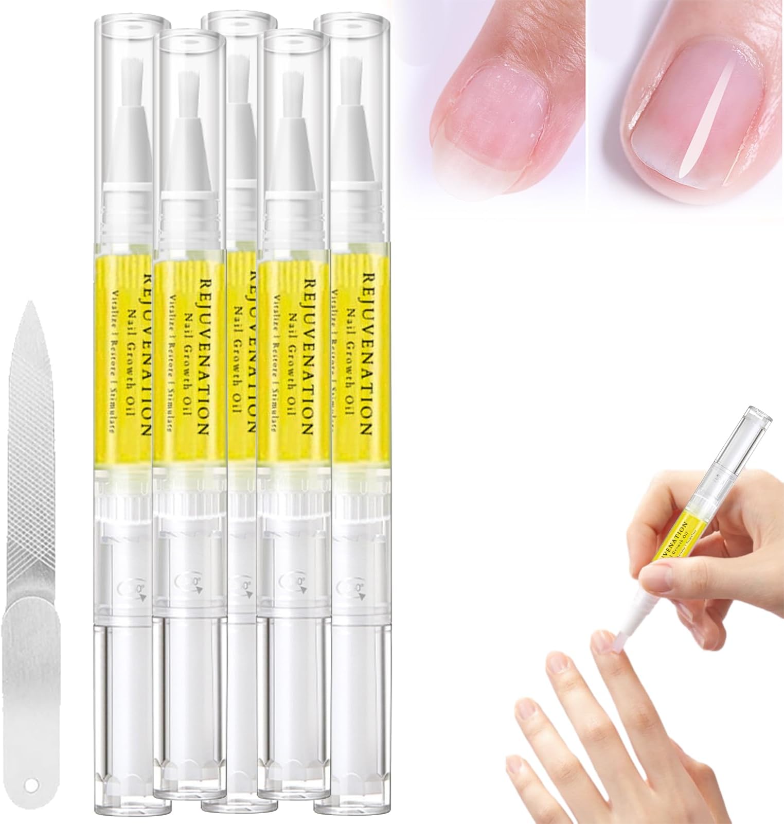 Amazon.com : Brother Cosmetics Nail Rejuvenation Oil & Serum - Instant ...