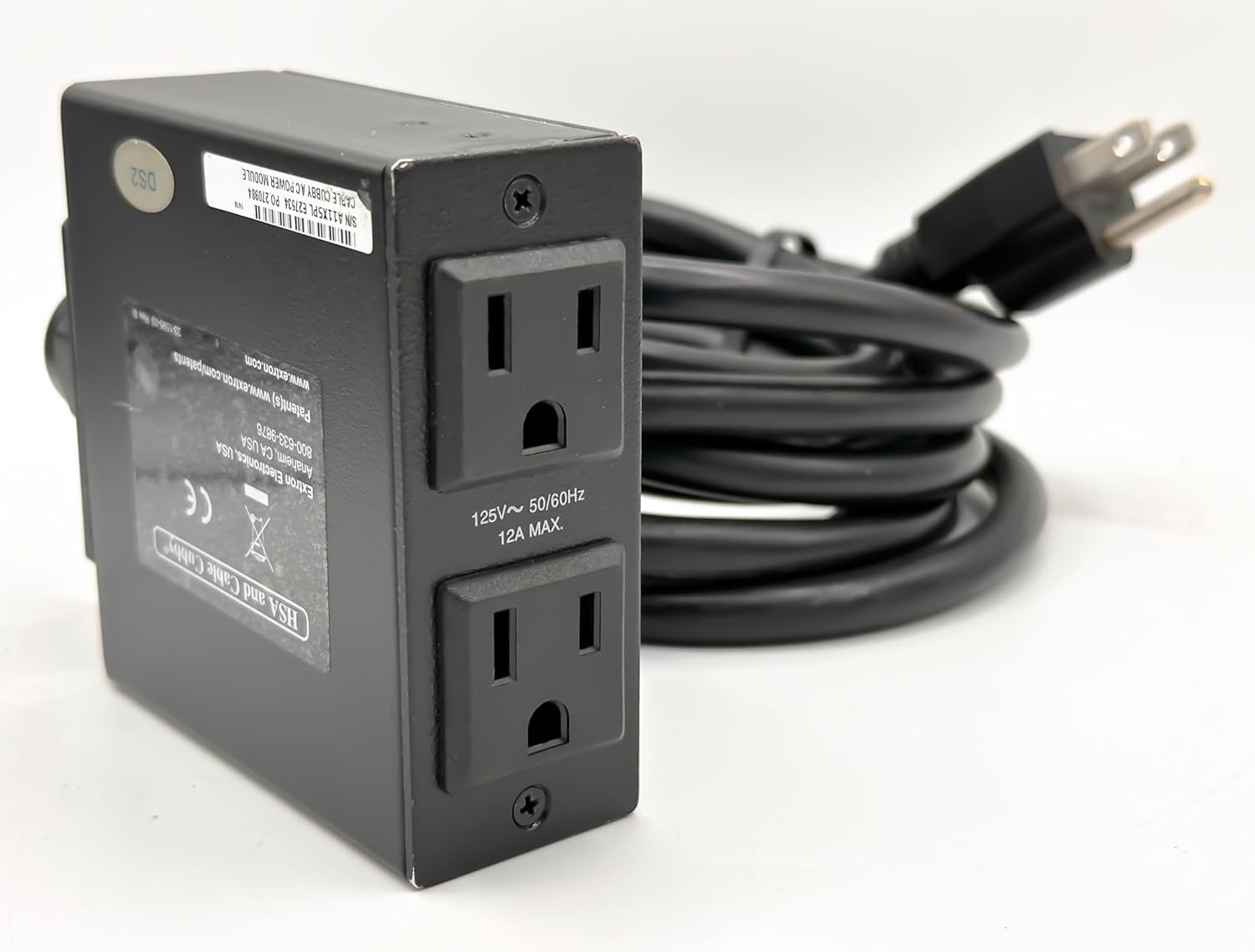 Amazon.com: EXTRON 70-261-01 9.5 FT Power Cord, AC Power Module, Cable ...