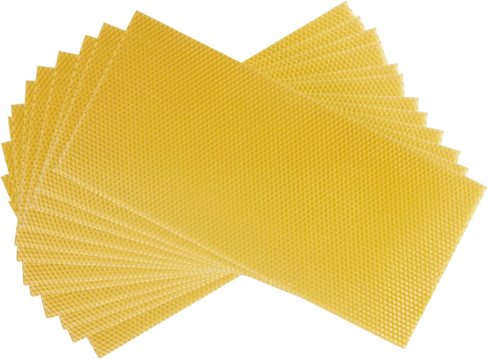 Amazon.com : rejopfad Bee Honey Sheets Beeswax Sheets 30Pcs, Beehive ...