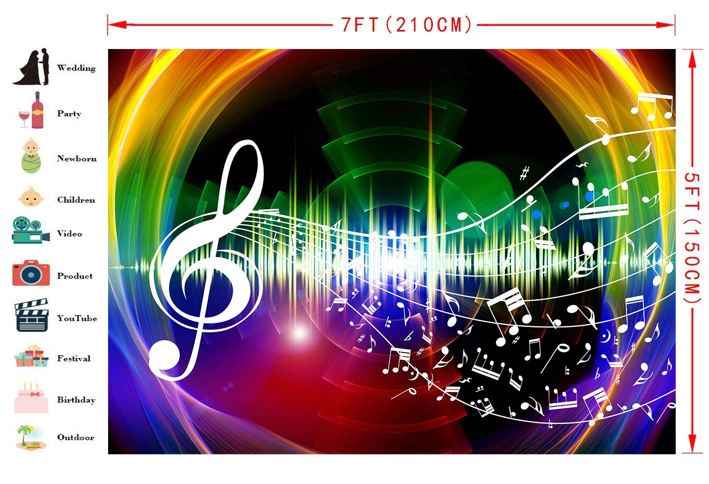 Colorful Music Backgrounds