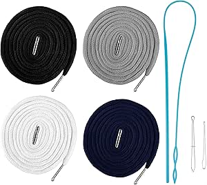 4Pcs Replacement Drawstring Cord for Pants,Round Cotton Drawstring for ...