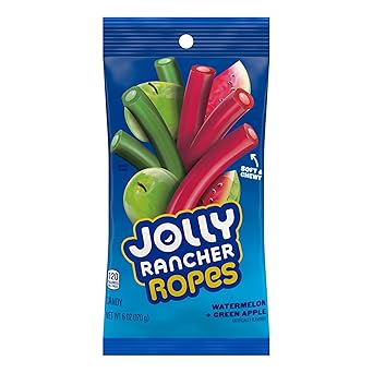 Amazon.com : JOLLY RANCHER Ropes Watermelon and Green Apple Flavored ...