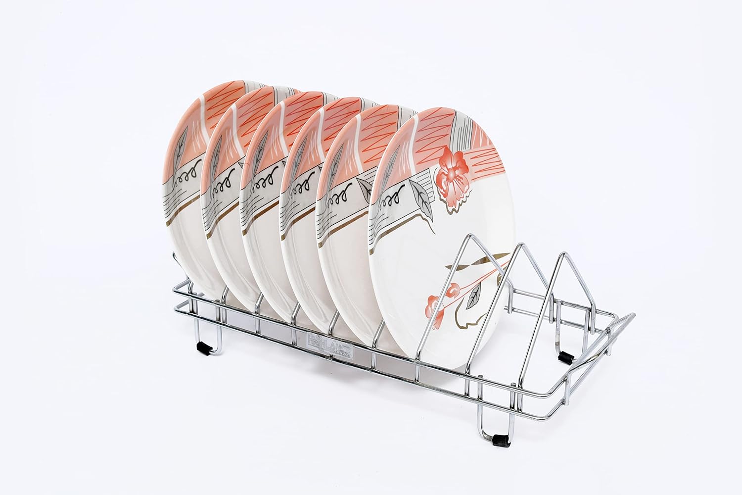 Highlance Stainless Steel Plate Stand for 8 Plate/Kitchen Rack/Plate ...