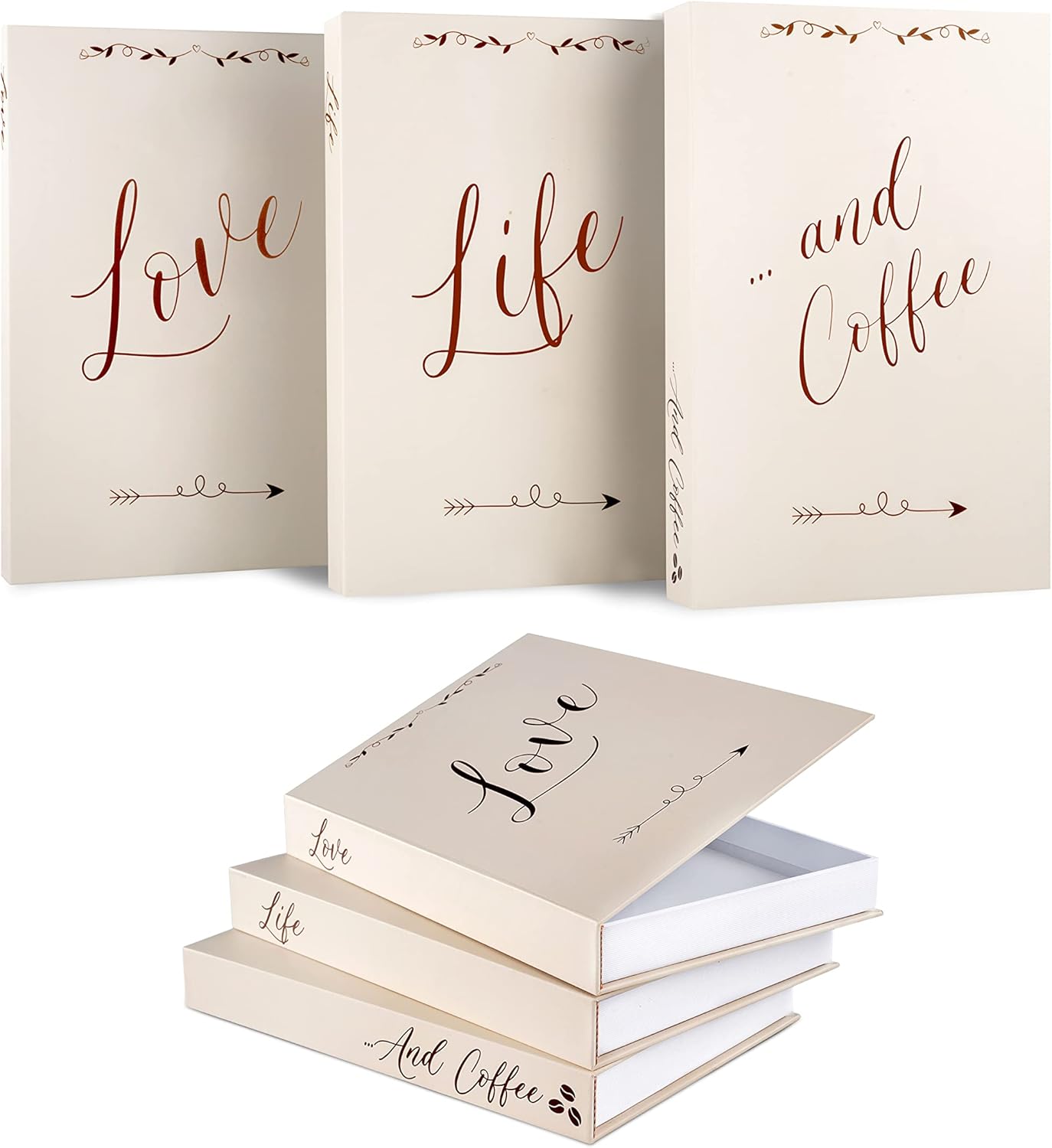 Amazon.com: Faux Books Decor - Set of 3 Books Decorations for Living ...