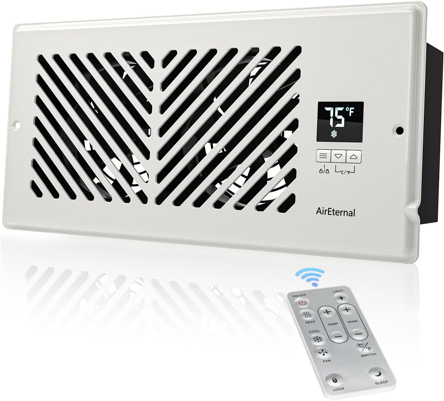 Amazon.com: AirEternal 4x10 Inch Register Booster Fan - Quiet ...