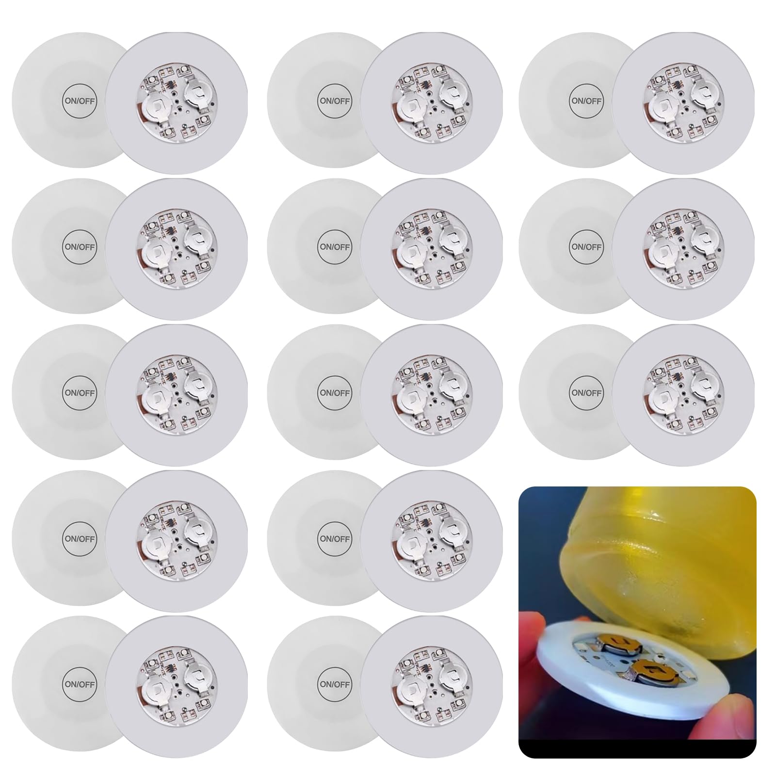 Amazon.com: LED Coaster, 30 PCS Light up Coasters for Drinks, Round ...