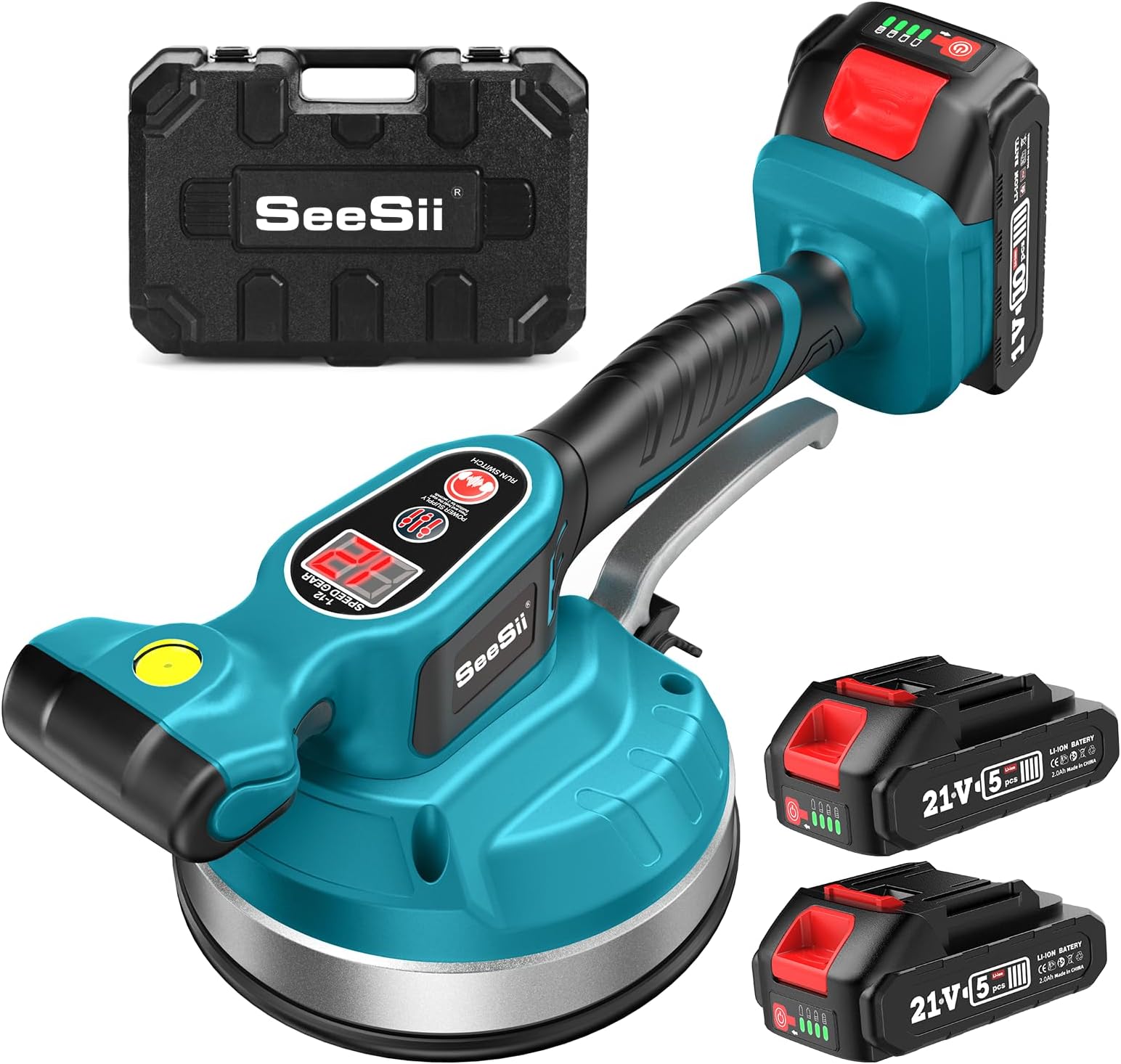 Seesii KP-160B Tile Vibration Tool, Cordless Tile Vibrator Leveling ...
