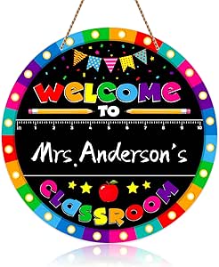Amazon.com : WaaHome Welcome Sign for Classroom Door Decorations 11.3 ...