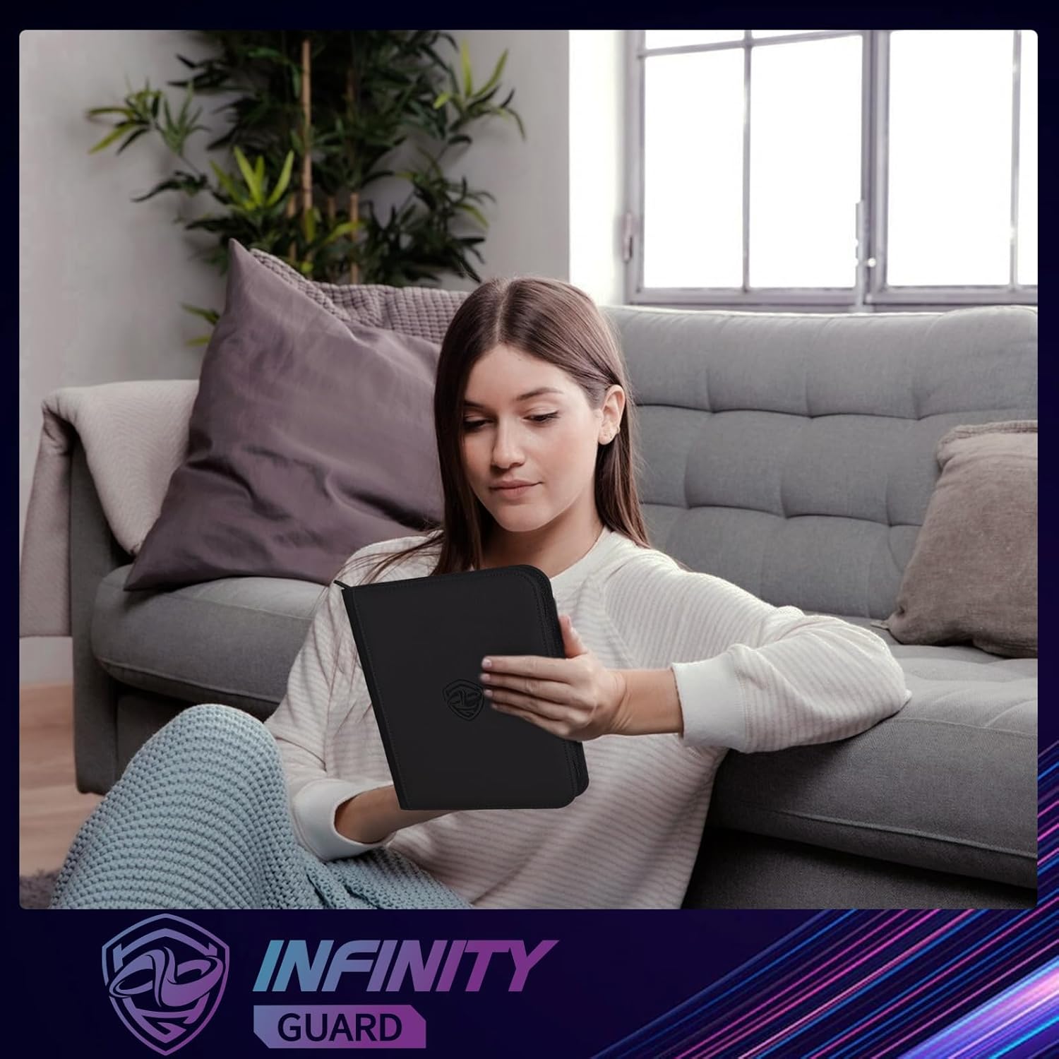 Infinity Guard Carpeta de 12 bolsillos para tarjetas coleccionables, carpeta de álbum de ...