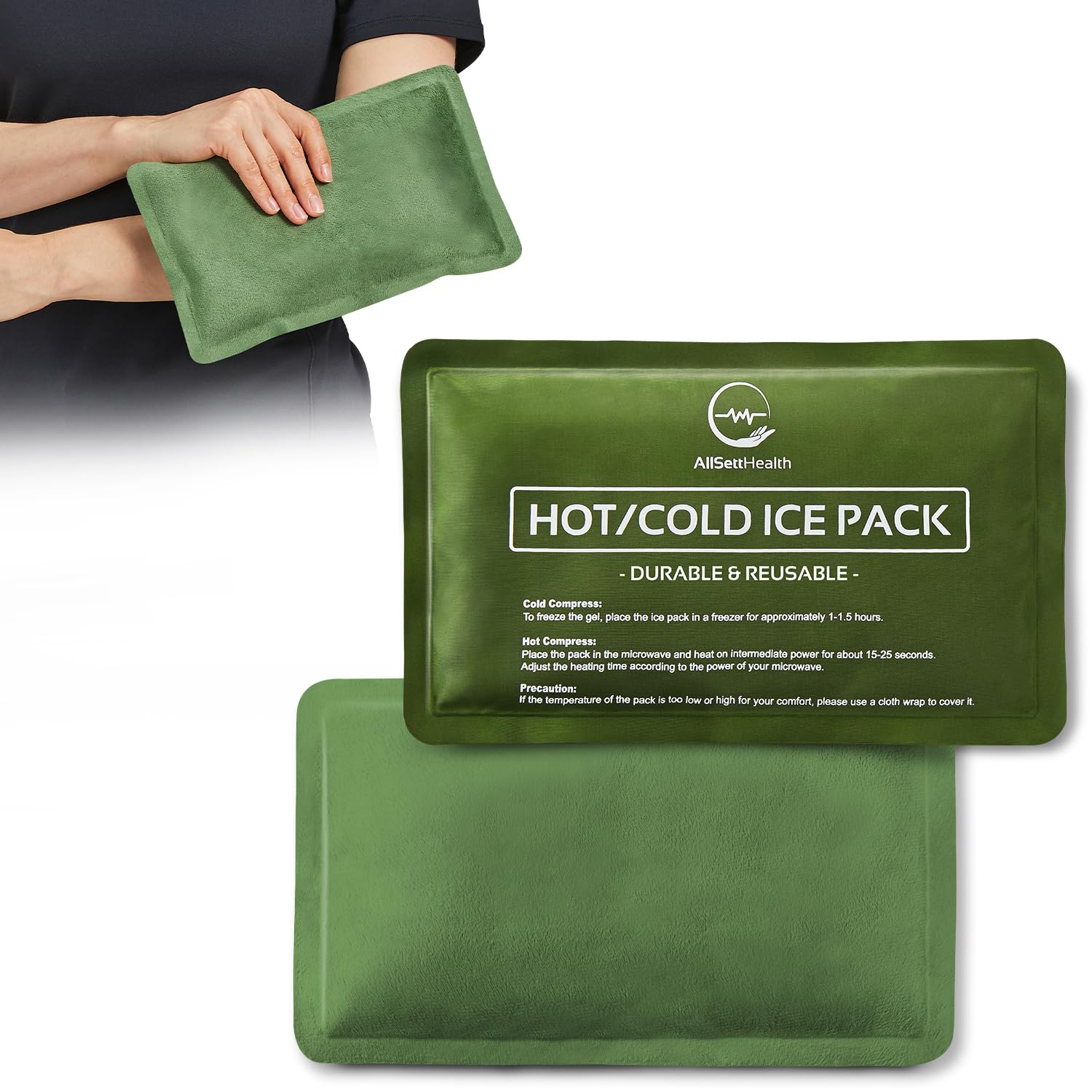 Snapklik.com : 2 Pack Reusable Ice Packs For Injuries - Soft Ice Pack