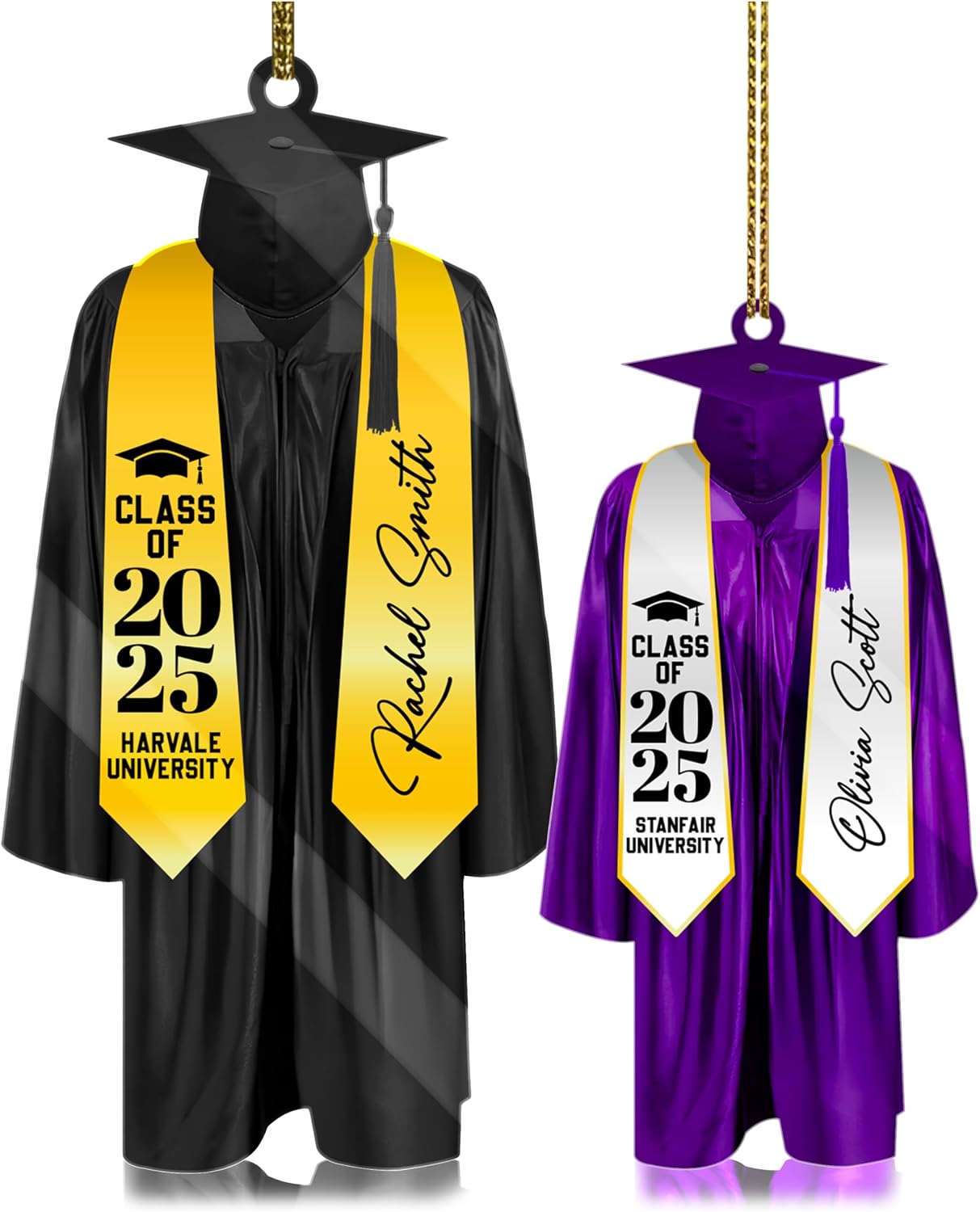 Amazon.com: Personalized Graduation Ornament – Custom Name & School ...