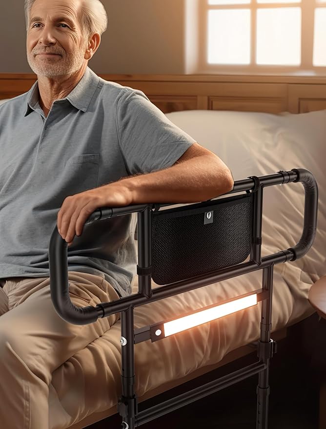 Amazon.com: FORTEMOTUS Bed Rails for Elderly Adults Safety& 54 LED ...