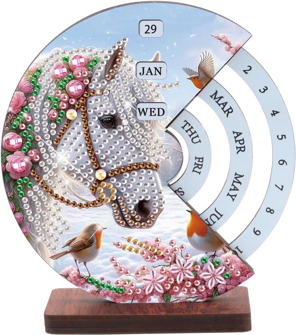 Amazon.com: AiYuanzsh Diamond Painting Tabletop Perpetual Calendar, 3D ...
