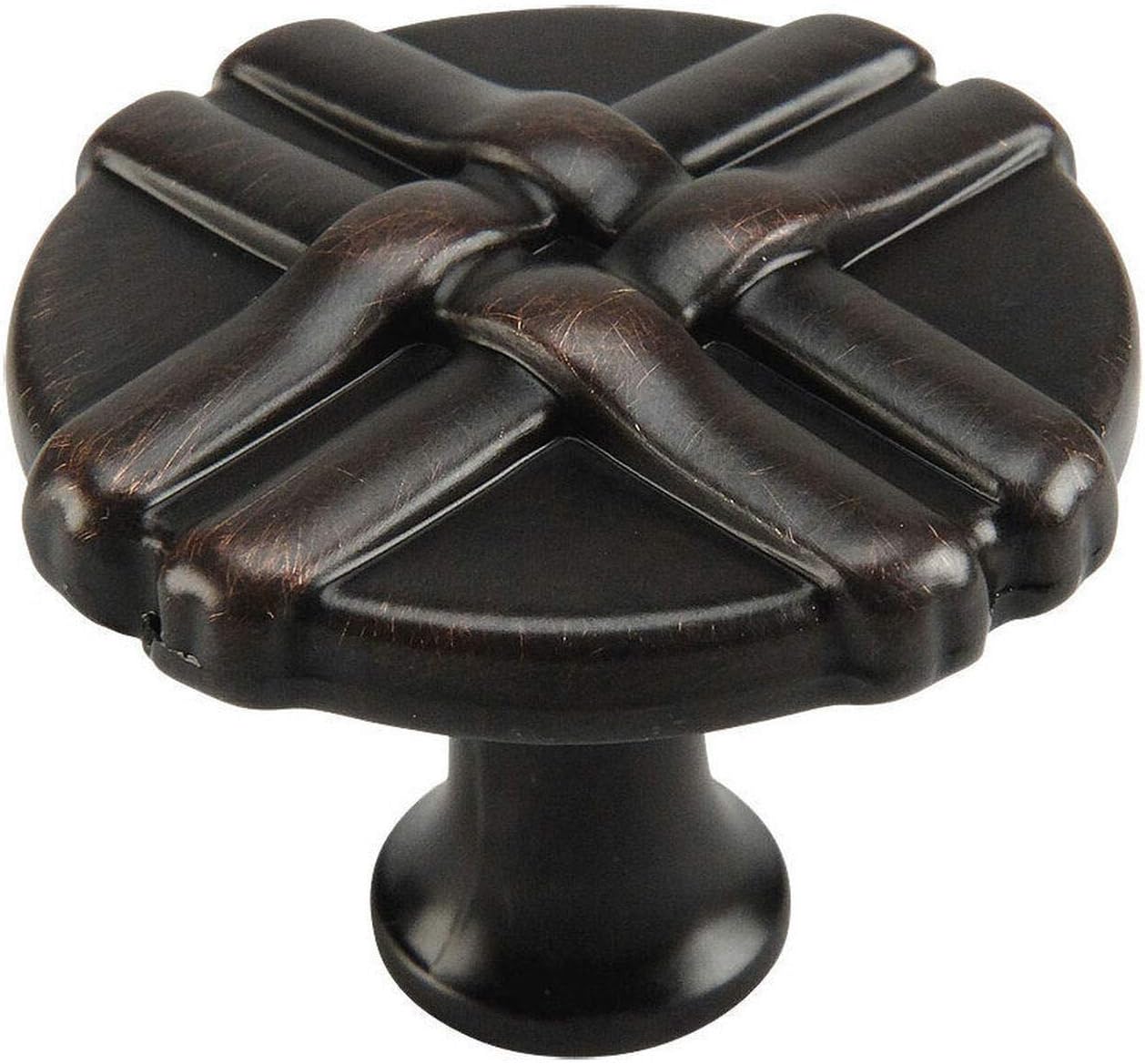 Cosmas® 7062ORB Oil Rubbed Bronze Braided Cabinet Hardware Round Knob ...