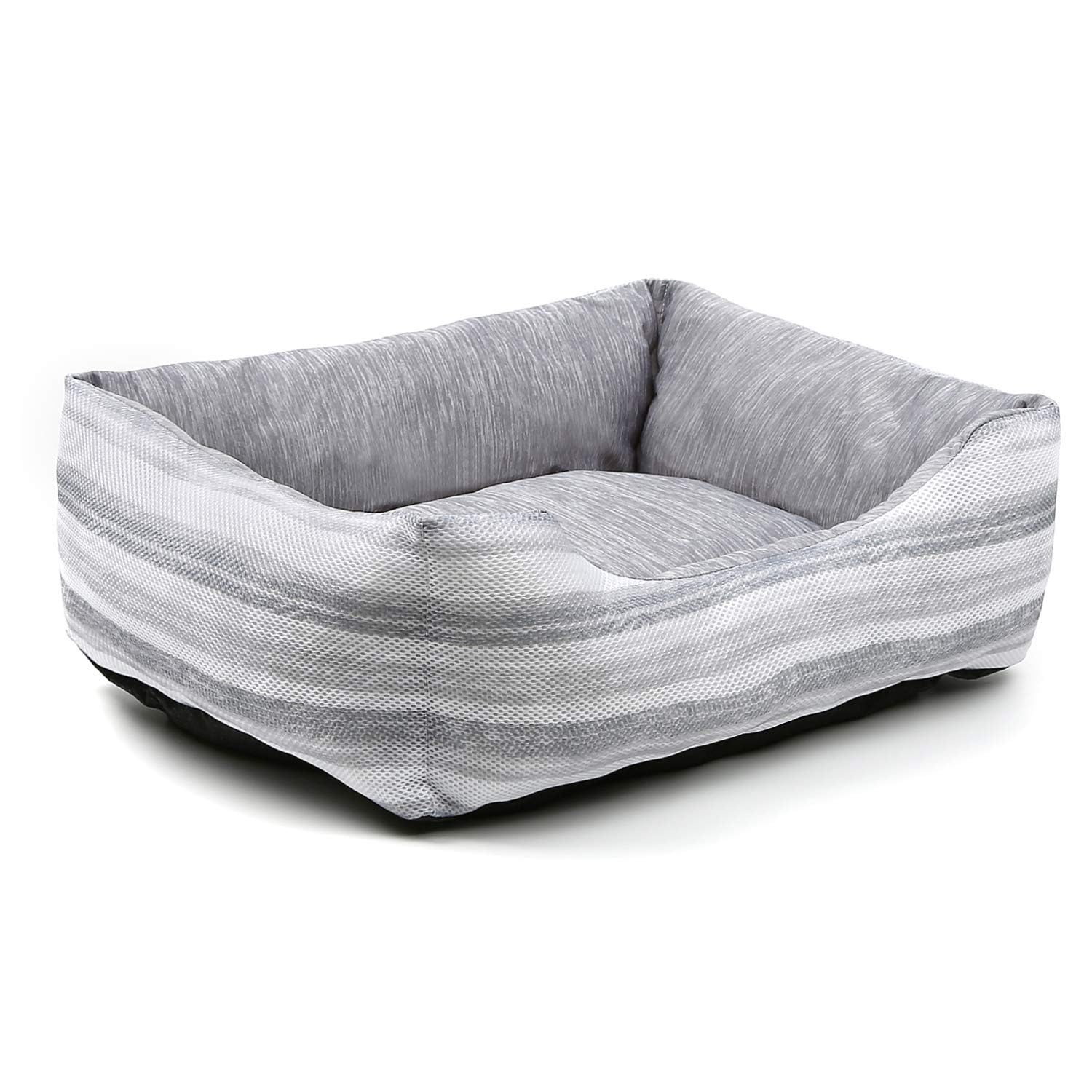 Amazon | JEMA ジェマ ペットベッド ペットソファー ペットクッション マット 夏 犬 猫 スクエア型 洗える 冷感 ひんやり メッシュ 通気性いい ふわふわ 50x40x13cm ...