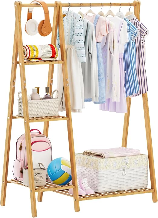 Amazon.com: COOGOU Small Clothes Racks,Kids Clothes Hanging Rack ...