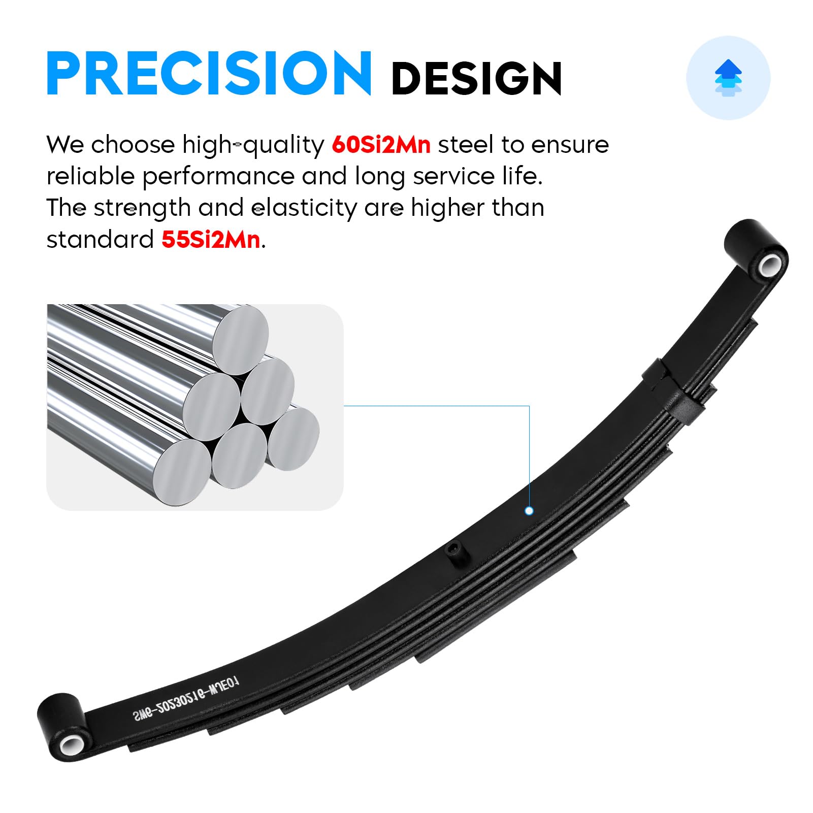 Snapklik.com : AEagle 6 Leaf 3500lb Capacity Double Eye Spring For ...