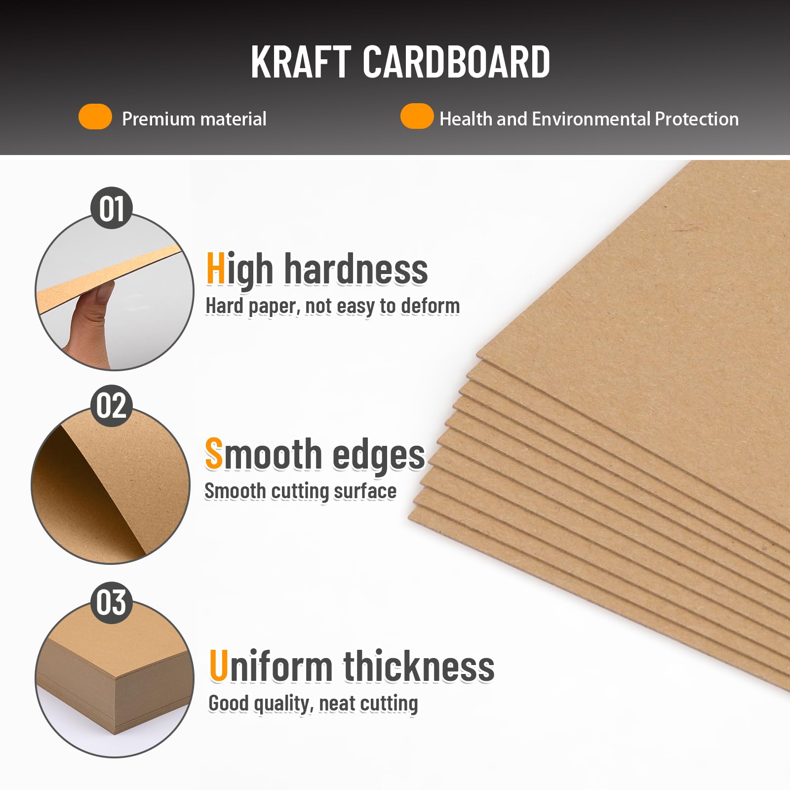 Snapklik.com : JNENERY 100 Chipboard Sheets 8.5 X 11