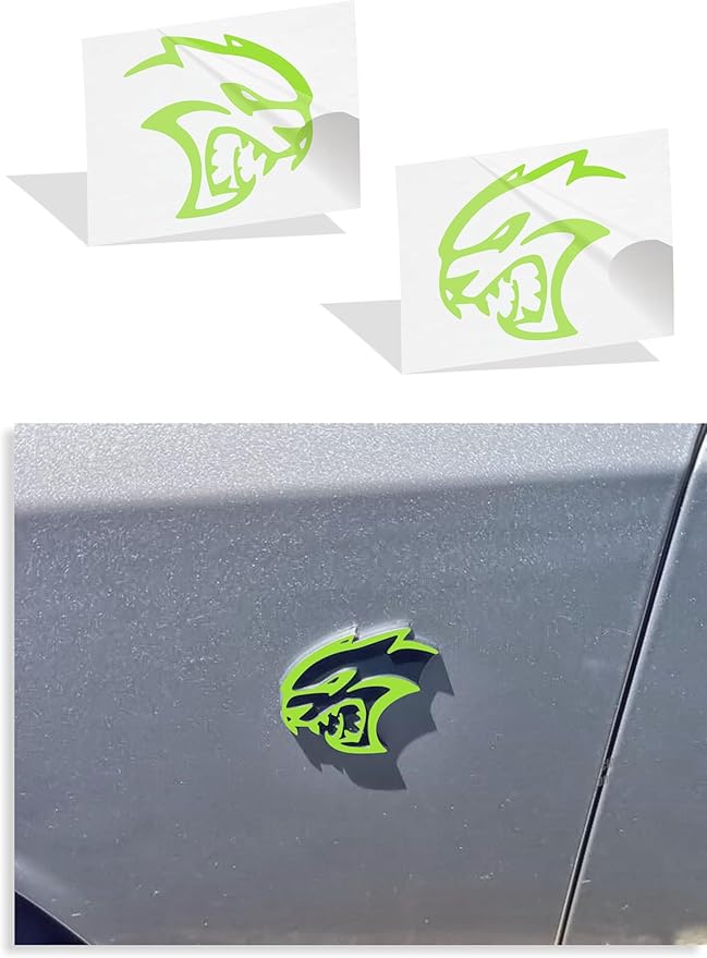 Amazon.com: Reflective Concepts Hellcat Emblem Overlay Decal Stickers ...