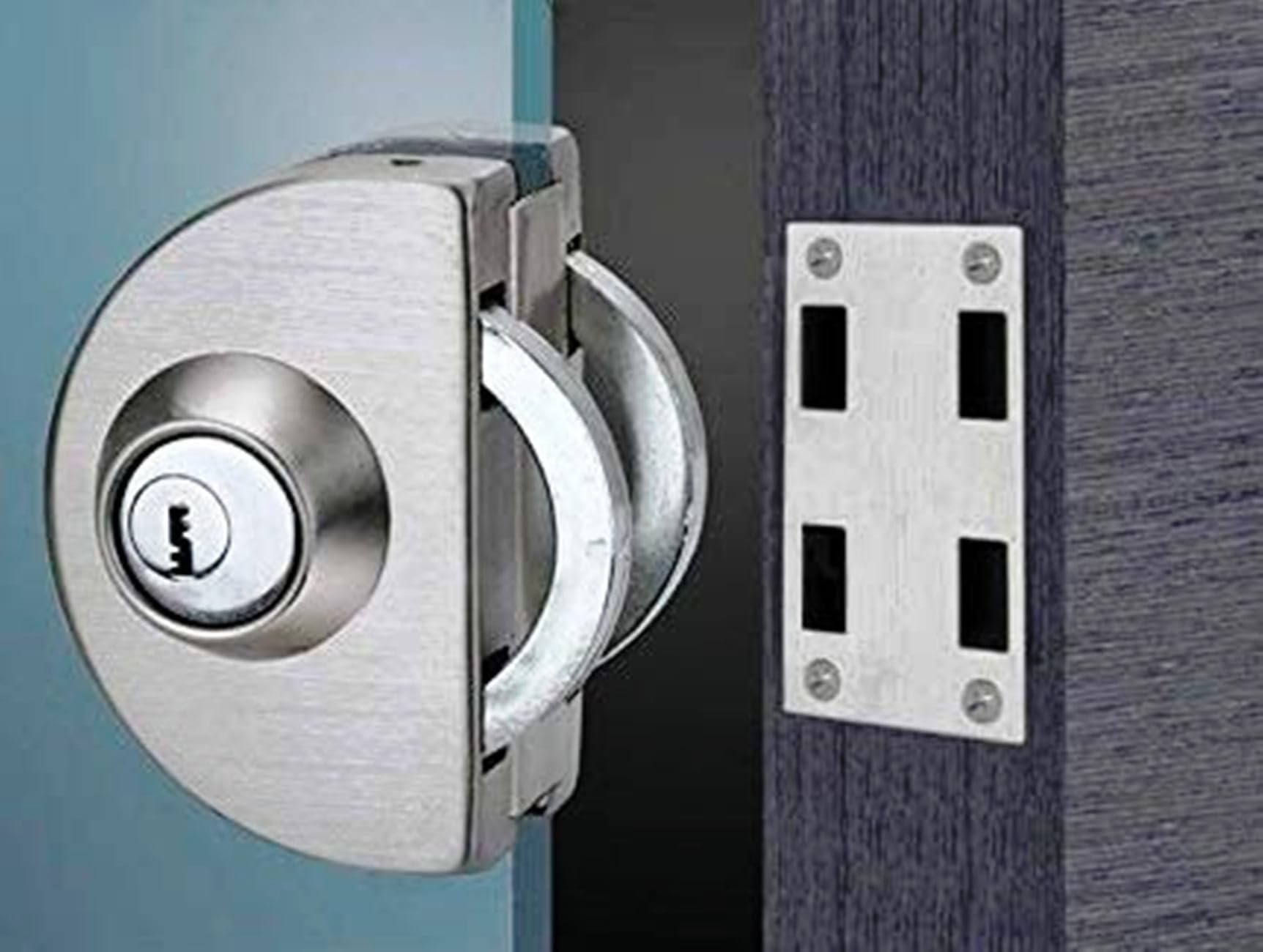 Small Size Glass Door Lock for Shower Enclosure | Brass Body Heavy Duty ...