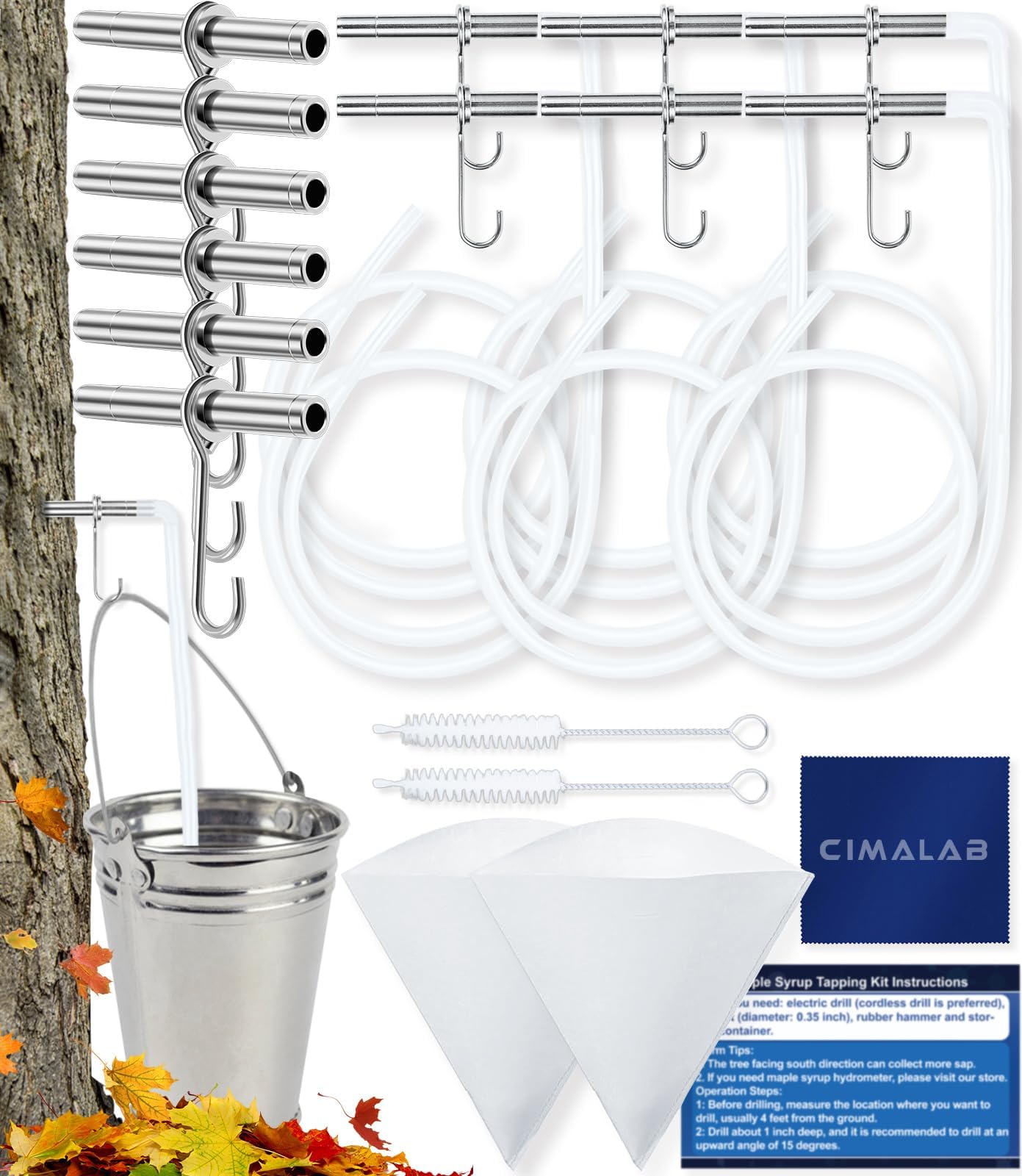 Amazon.com: Maple Syrup Tapping Kit with EZ Sap Sack Holders, Dominion ...