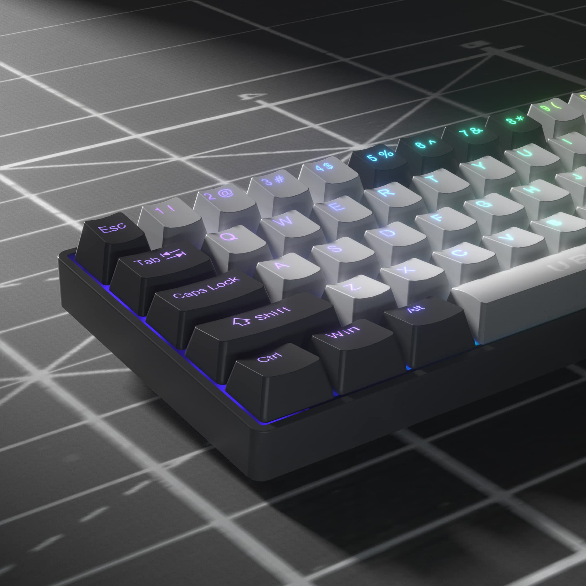 Snapklik.com : UBOTIE Wired Mechanical Gaming Keyboard, 60% 68keys ...