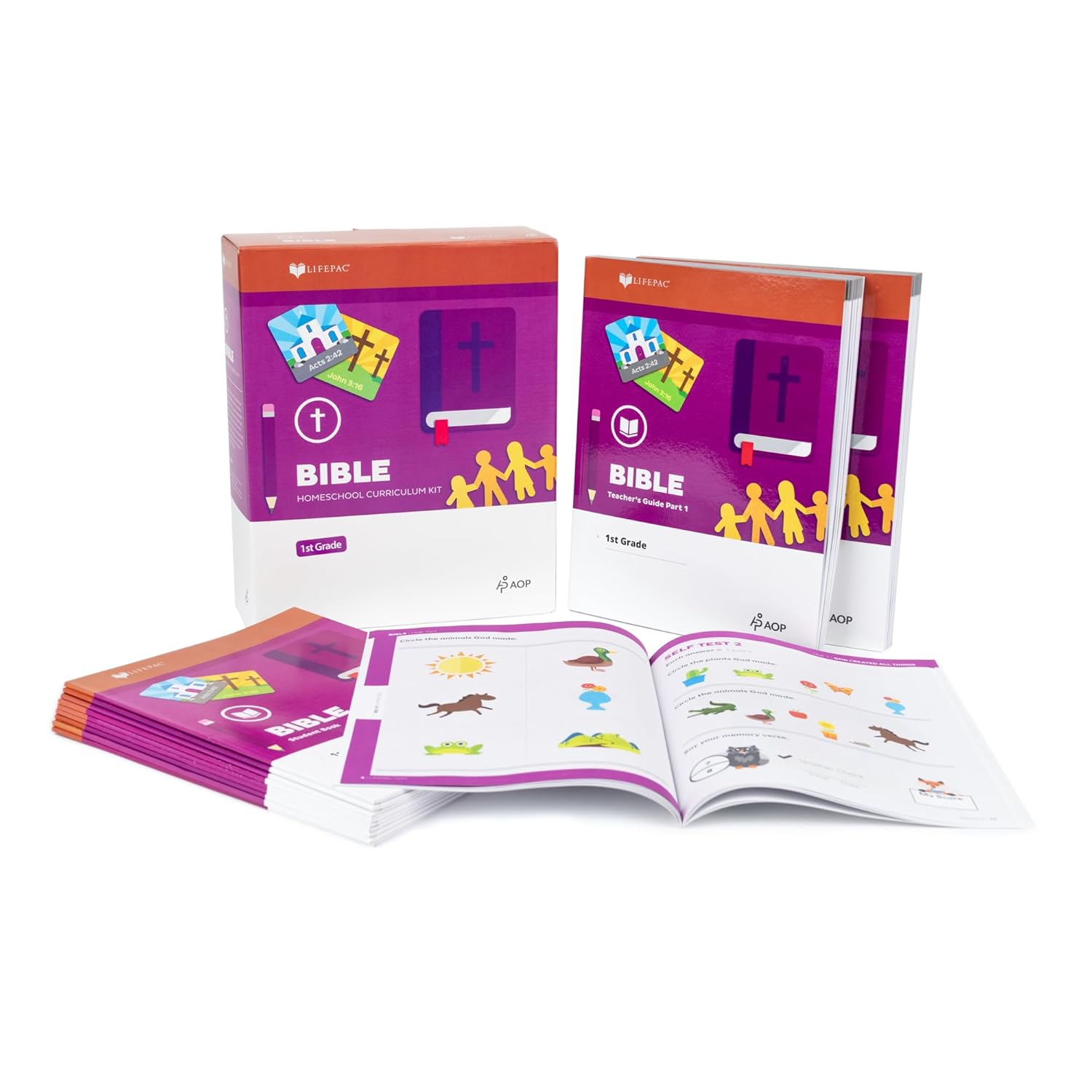 LIFEPAC 1st Grade Bible Set: Publications, Alpha Omega: 9780867176711 ...