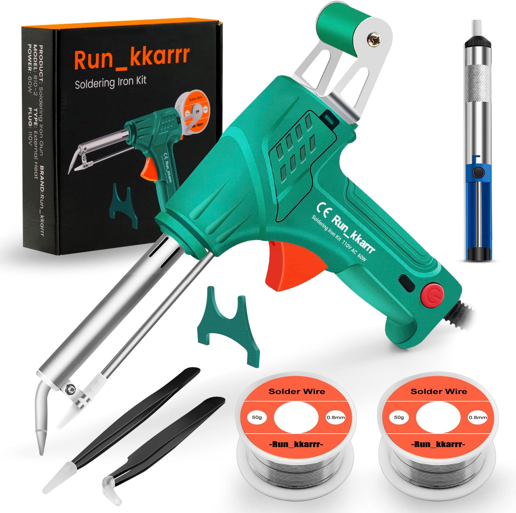 Amazon.com: PNECK Automatic Soldering Gun Kit, Dual Power 100W-120W, 110V, with Ceramic Heater ...