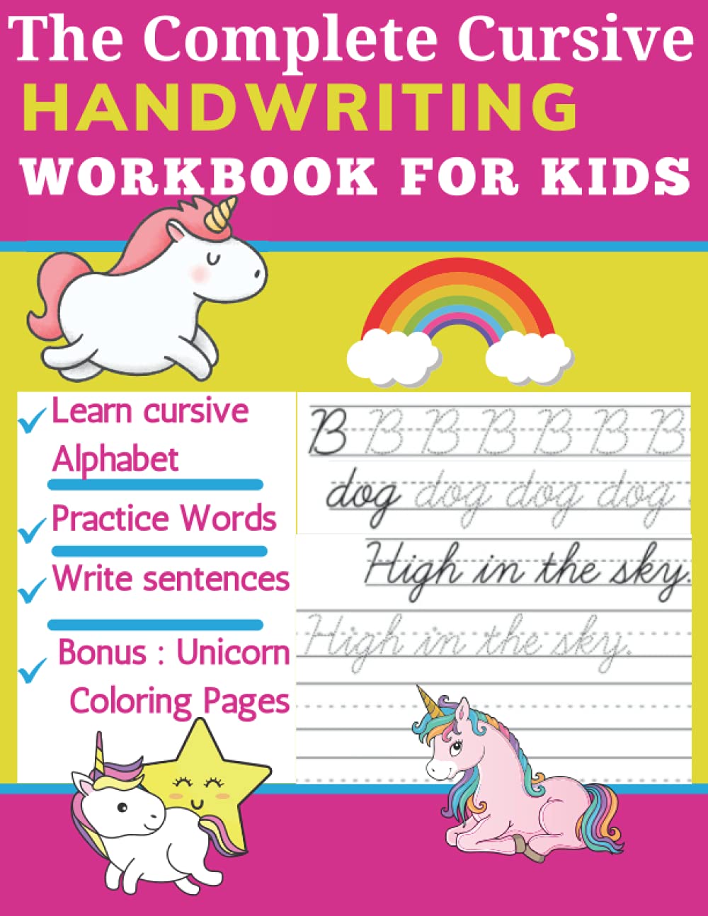 Buy The Complete Cursive Handwriting Workbook For Kids: Writing ...
