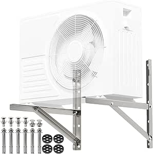 Amazon.com: Stainless Steel Mini Split Bracket Wall Mounting Support ...