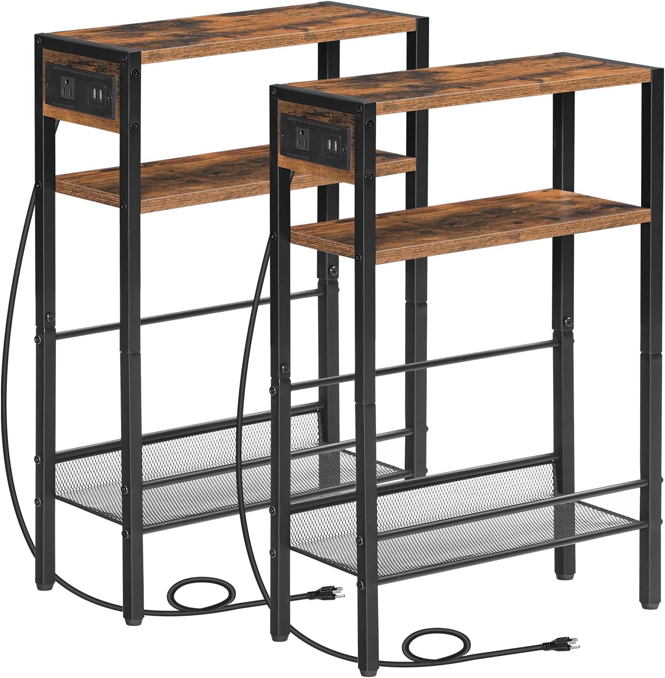 Amazon.com: CCCEI Small Side Table with USB-C Fast Charging Station ...