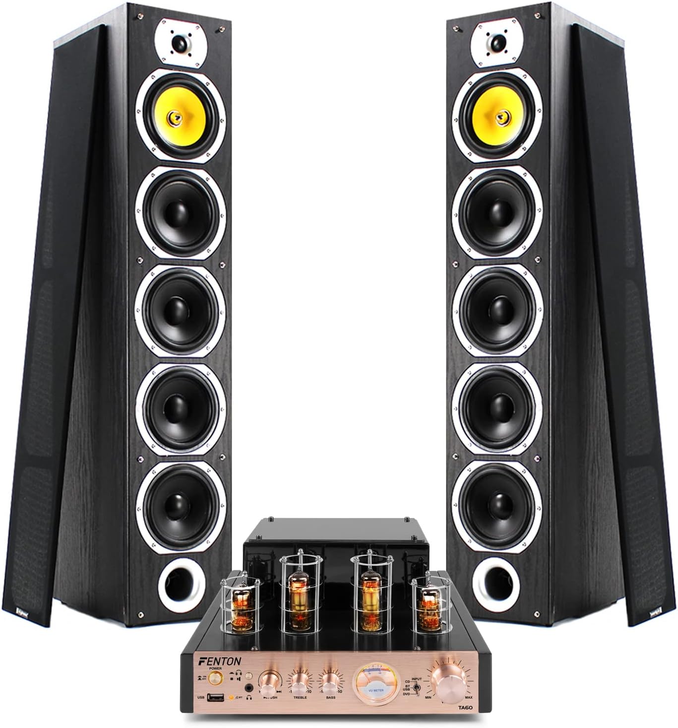 Fenton Tower Music System with HiFi Valve Amplifier and Bluetooth, Home ...