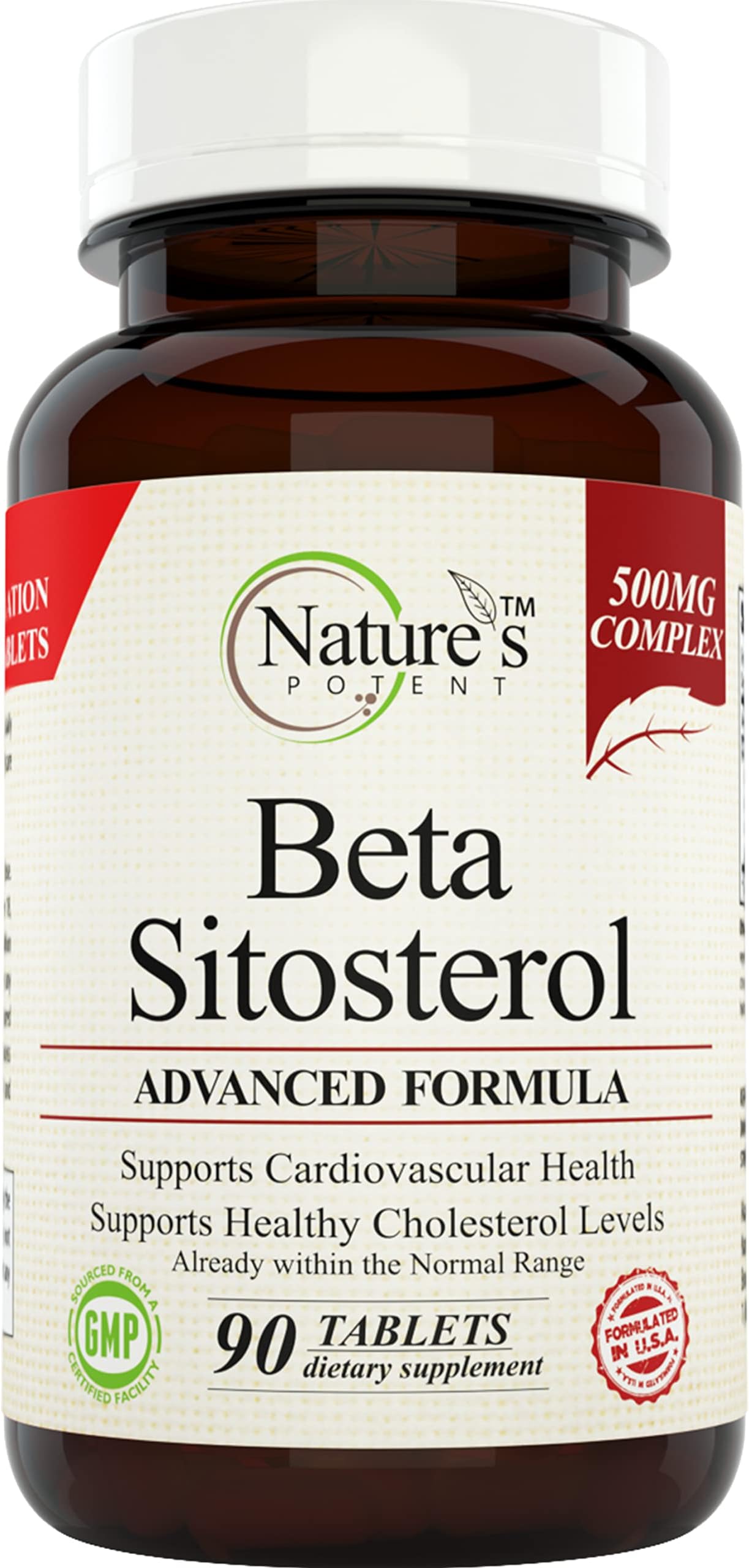 Amazon.com: Nature's Potent Beta Sitosterol (500 Mg) Prostate ...