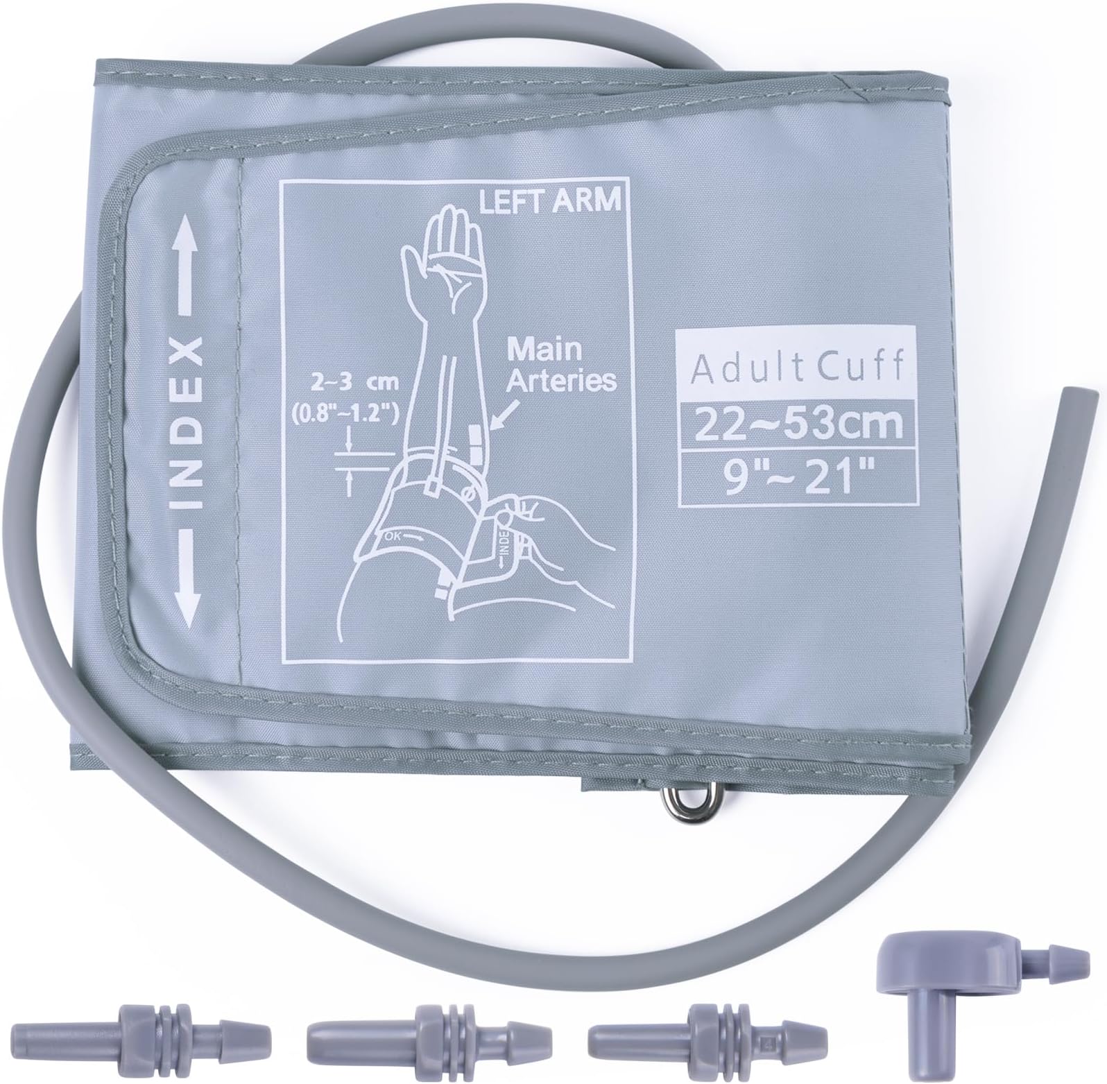 Amazon.com: Extra Large Blood Pressure Cuff : AILE Universal 9-21" XL ...